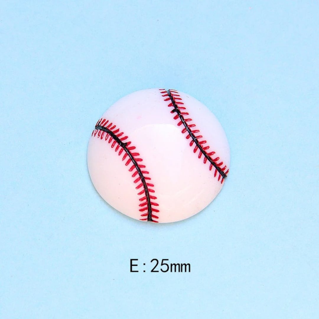 Baseball Resin Flatbacks: Sports Cabochons (25MM, 10 Pcs) - Etsy