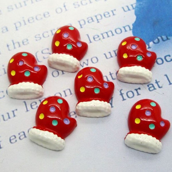 Red Mittens - Etsy