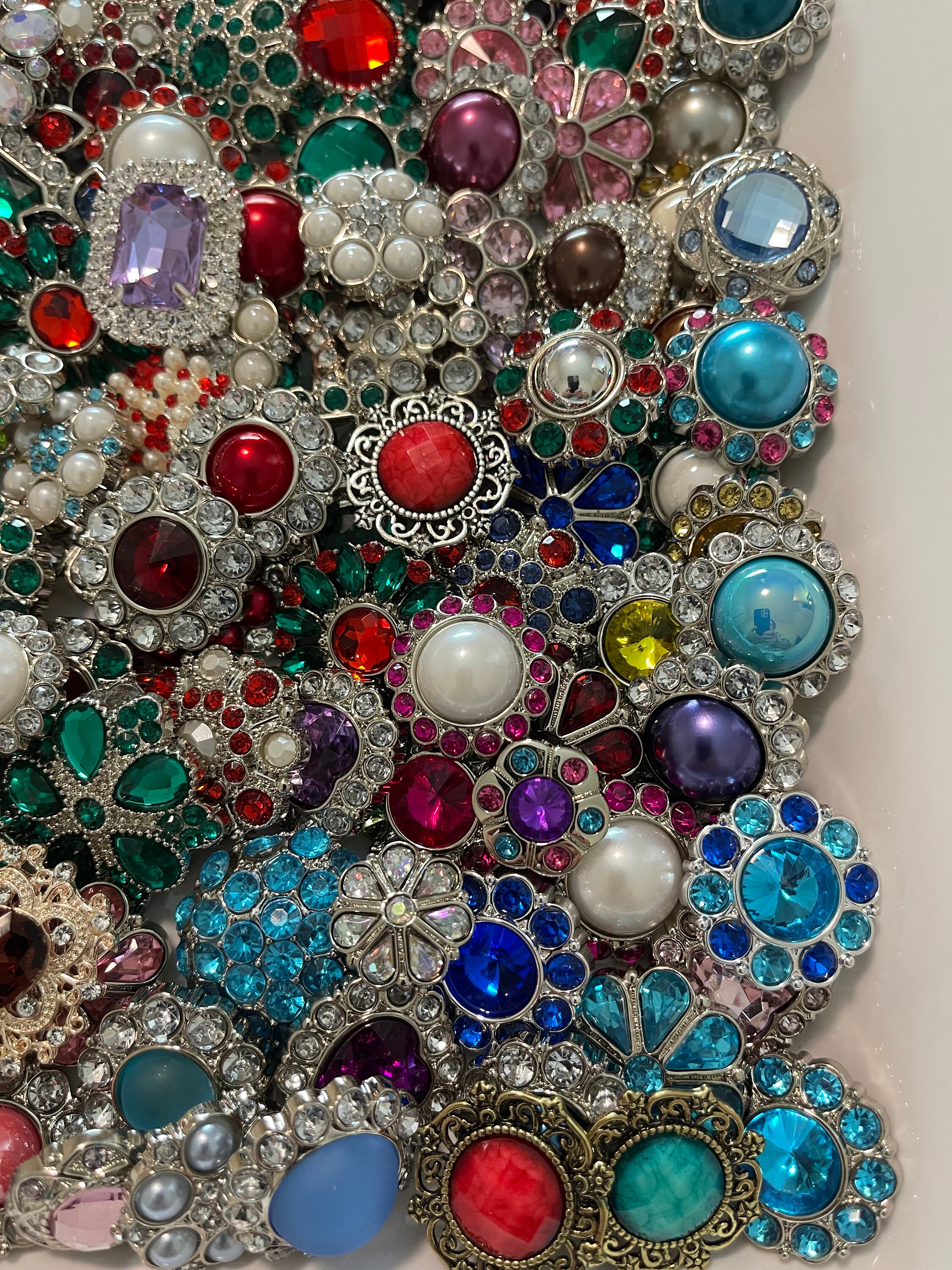 Victorian Style Buttons: Mixed Metal & Acrylic Embellishments - Etsy