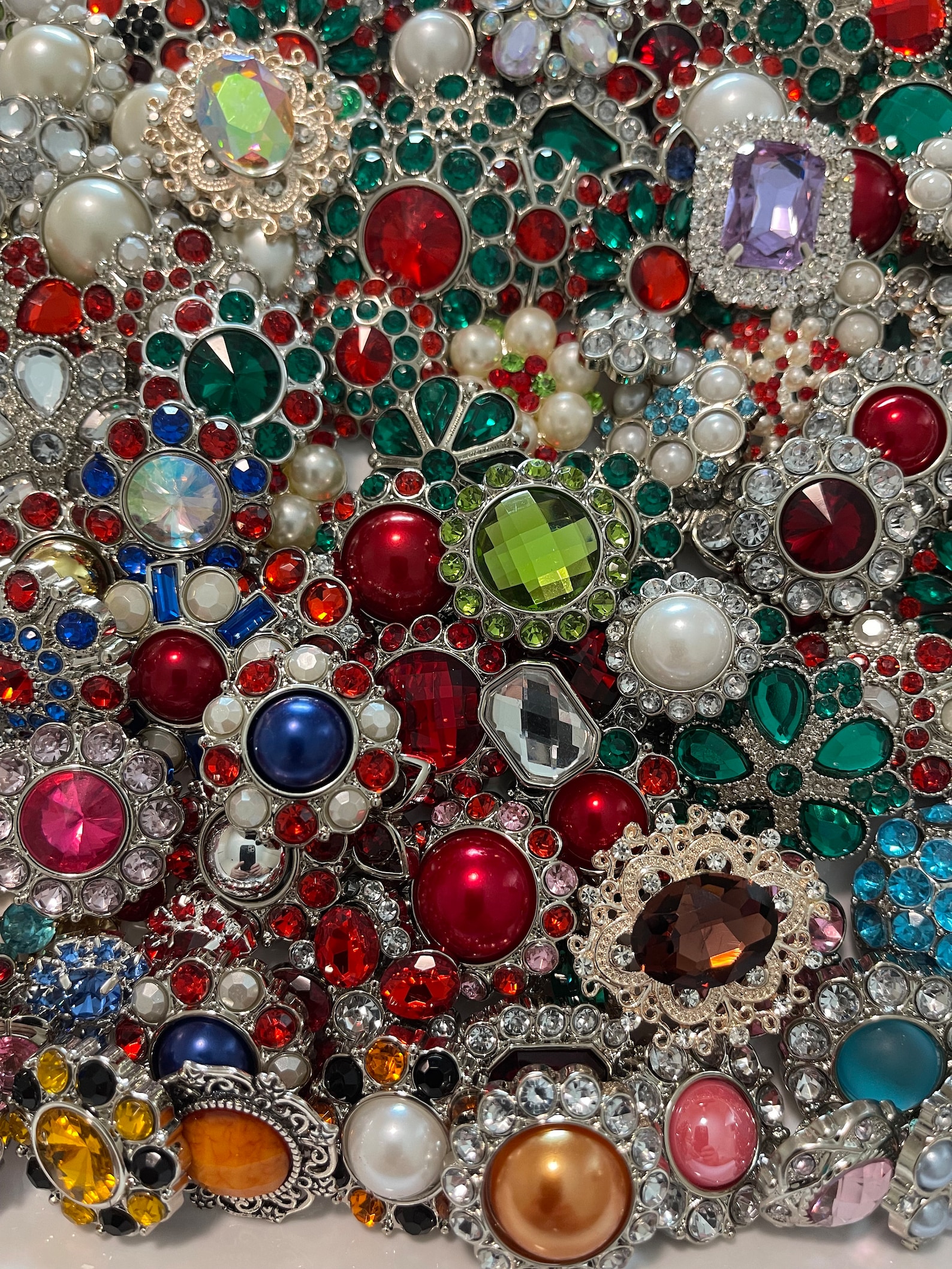 Victorian Style Buttons: Mixed Metal & Acrylic Embellishments - Etsy
