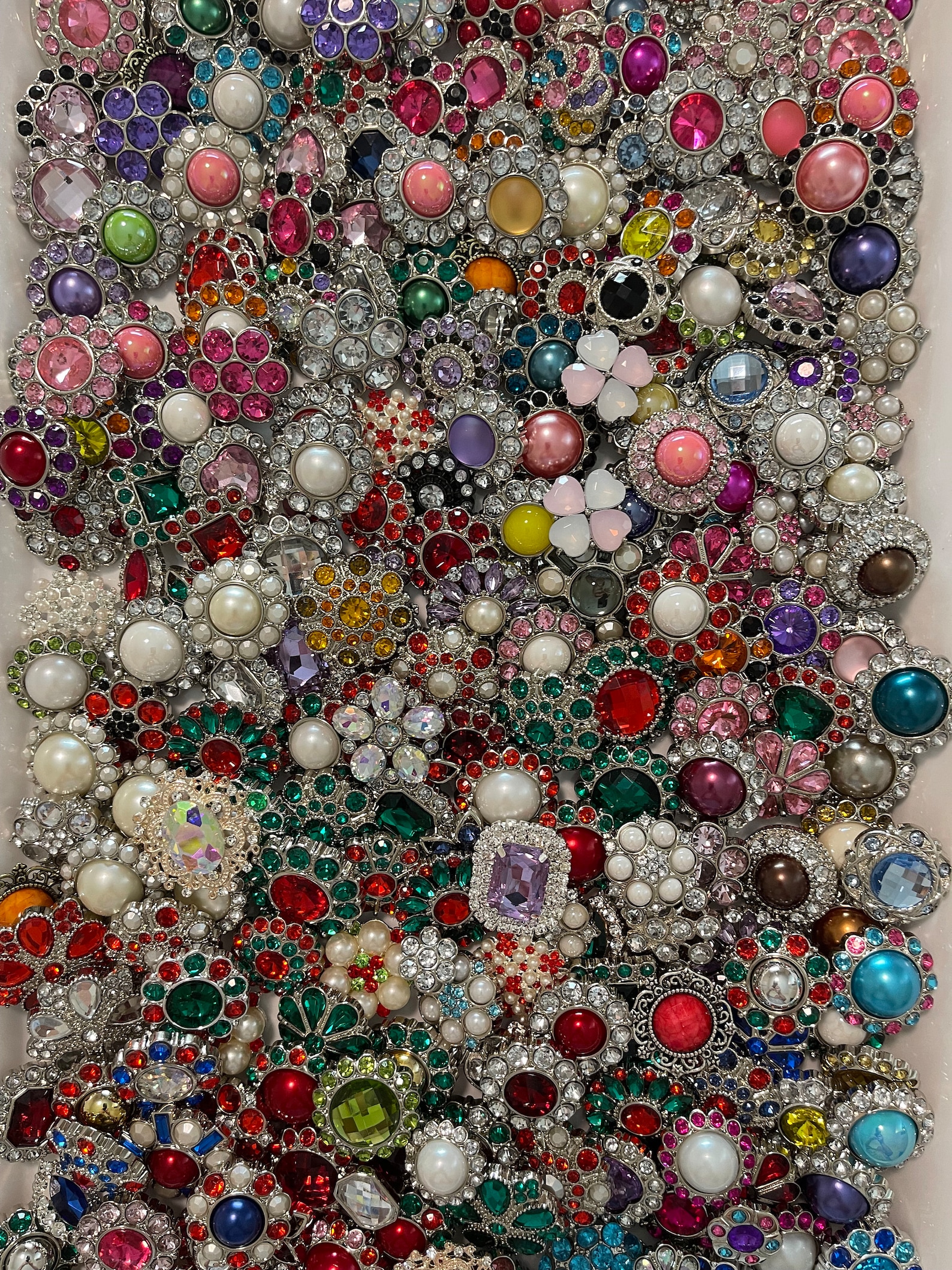 Victorian Style Buttons: Mixed Metal & Acrylic Embellishments - Etsy
