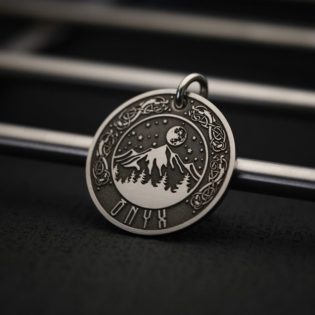 Custom Engraved Viking-style Stainless Steel Pet ID Tag - Etsy