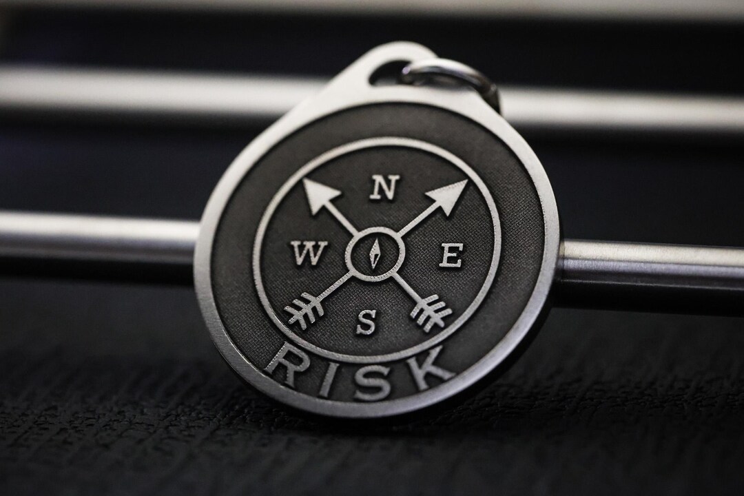 Jacksons ID Tag With Custom Engraved Compass Design, Custom Name Collar ...