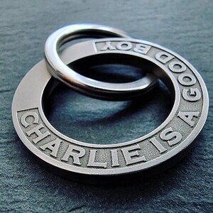 Stainless Steel Deep Engraved Dog Pet ID Tag, Custom Puppy Collar Tag ...