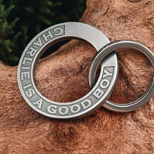 Stainless Steel Deep Engraved Dog Pet ID Tag, Custom Puppy Collar Tag ...
