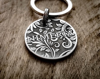 Penny Style Printed Petid Tag Dog Tag Cat Tag Custom ID - Etsy