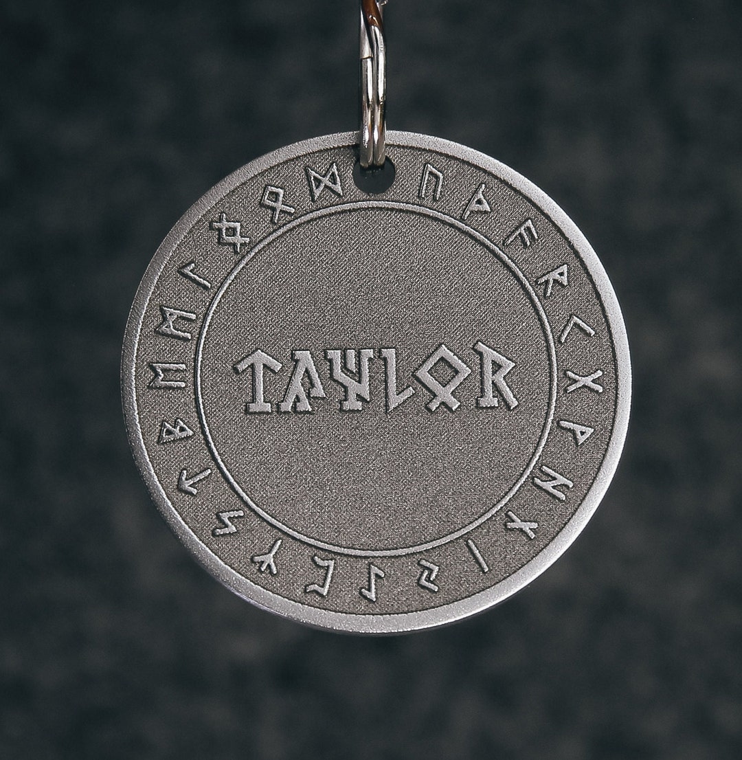 Celtic Dog ID Tag, Engraved Viking Pet Collar Tag, Personalized Dog ...