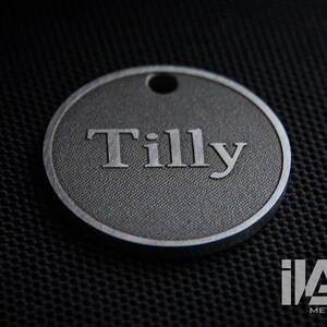 Custom Brass Pet ID Tag, Dog Collar Tag, Deep Engraved Tag. Custom ...