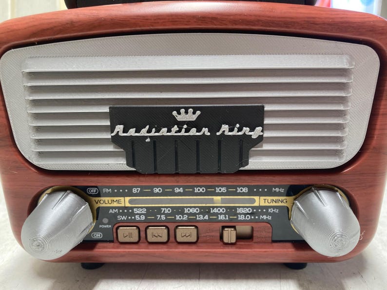 Fallout Radiation King Round Top Fan Art Real Working Radio for Cosplay ...