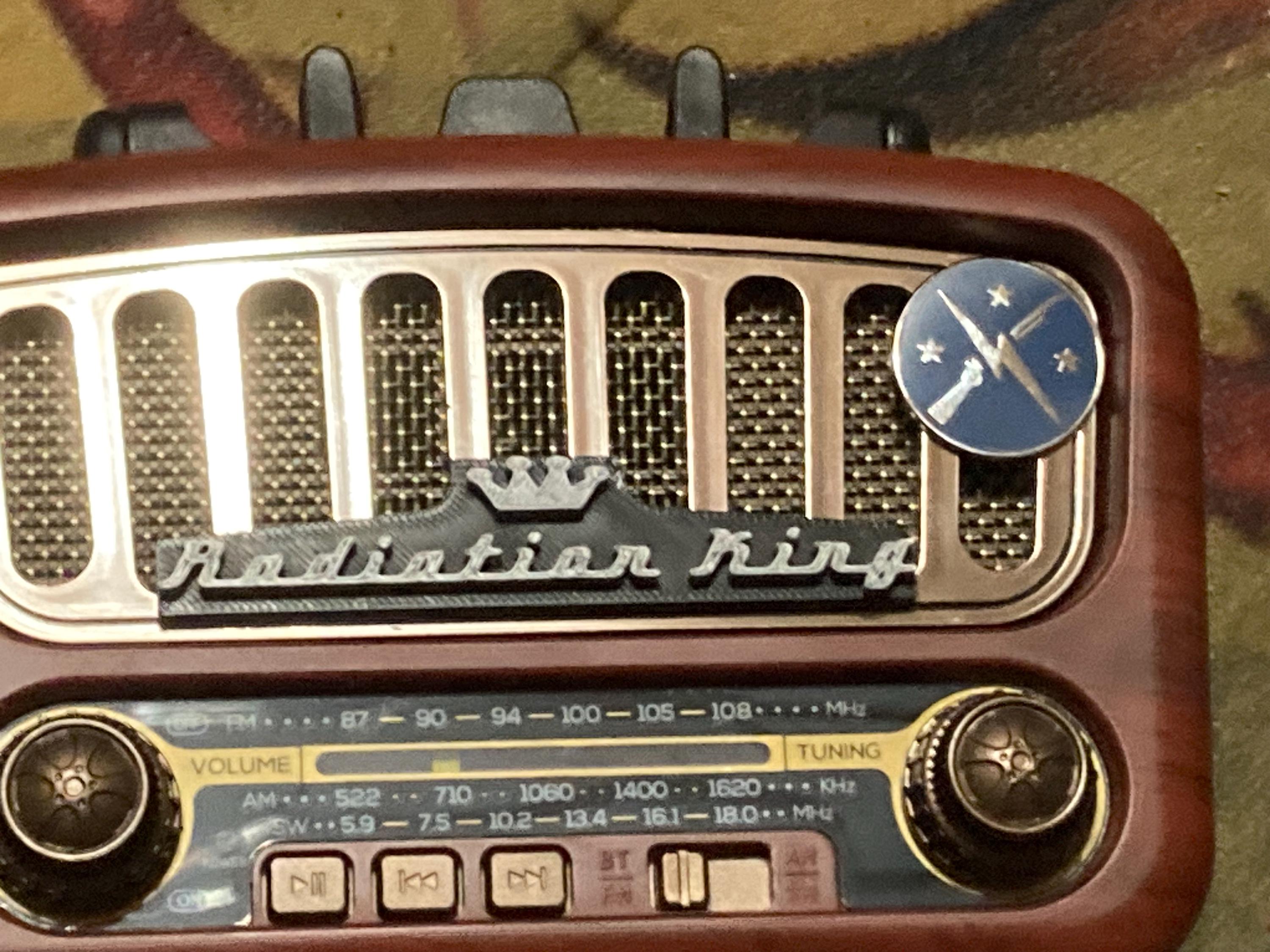 Fallout Radiation King Round Top Fan Art Real Working Radio for Cosplay ...