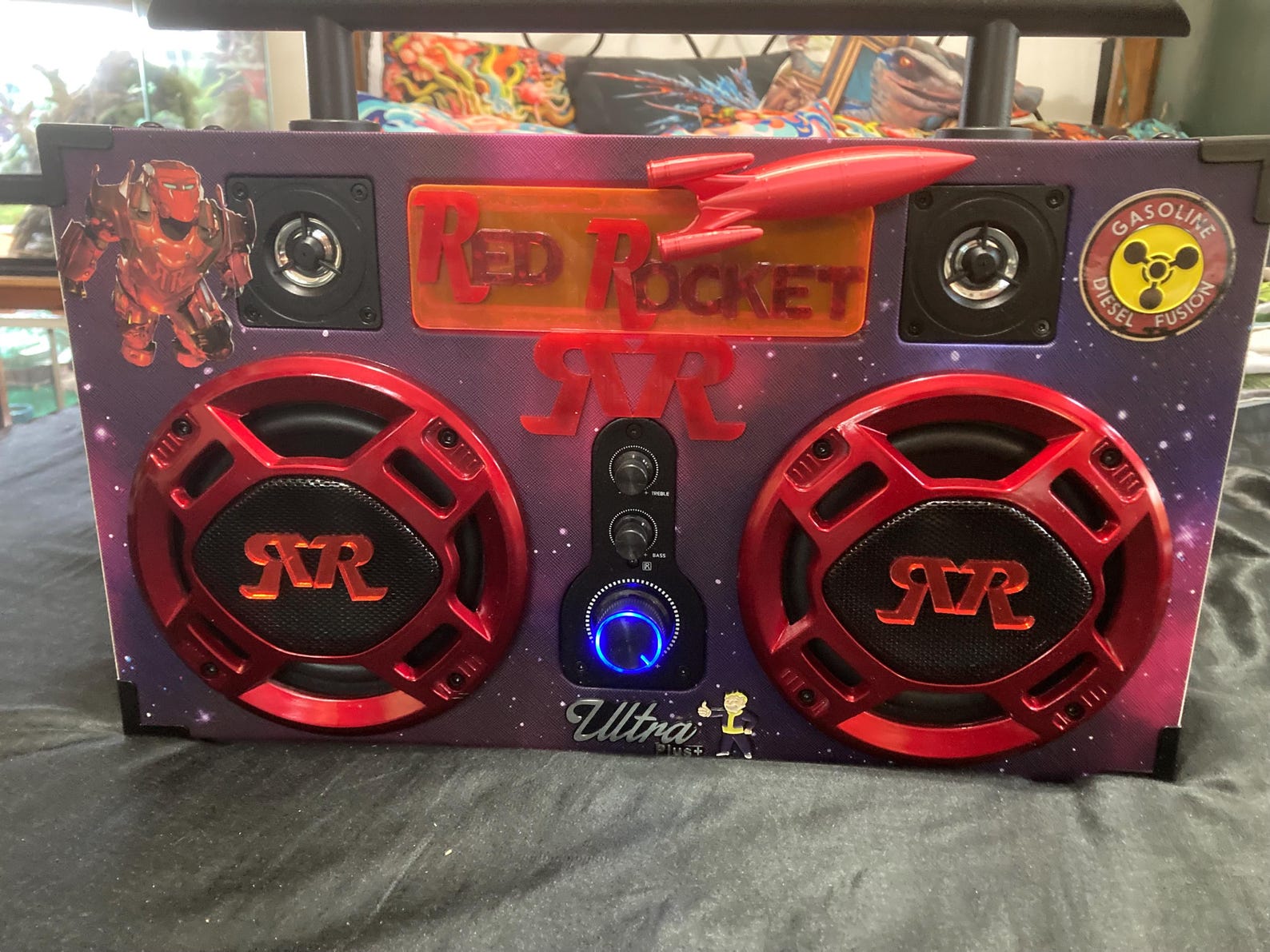 Fallout Radiation King - Fan Art Red Rocket ,the Rocket Themed Boom Box ...