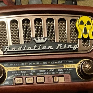 Fallout Radiation King Round Top Fan Art Real Working Radio for Cosplay ...