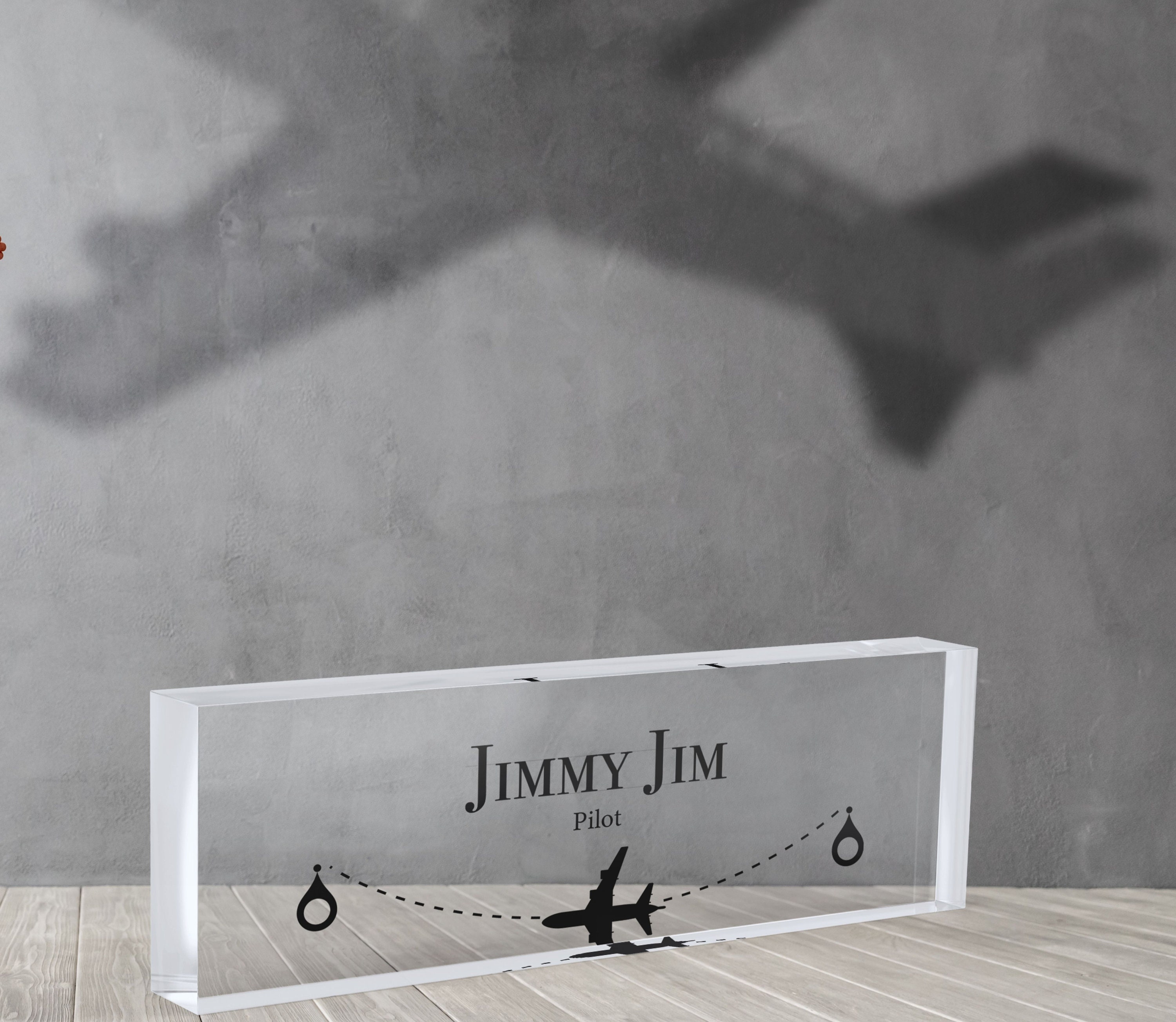 Pilot Desk Name Plate Custom, Office Name Plate, Jobs Name Plate for ...