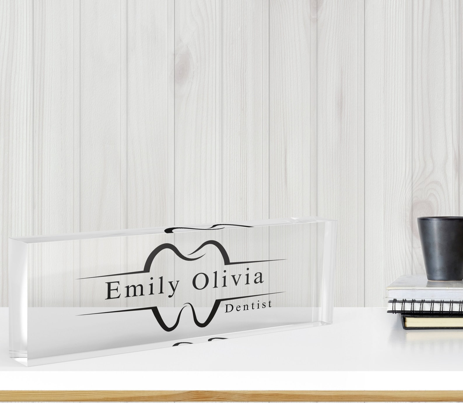 Personalized Dentist Desk Name Plate: Acrylic Office Decor - Etsy