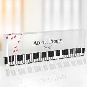 Pianist Name Plate for Desk Custom, Music Name Plate, Name Plate for ...