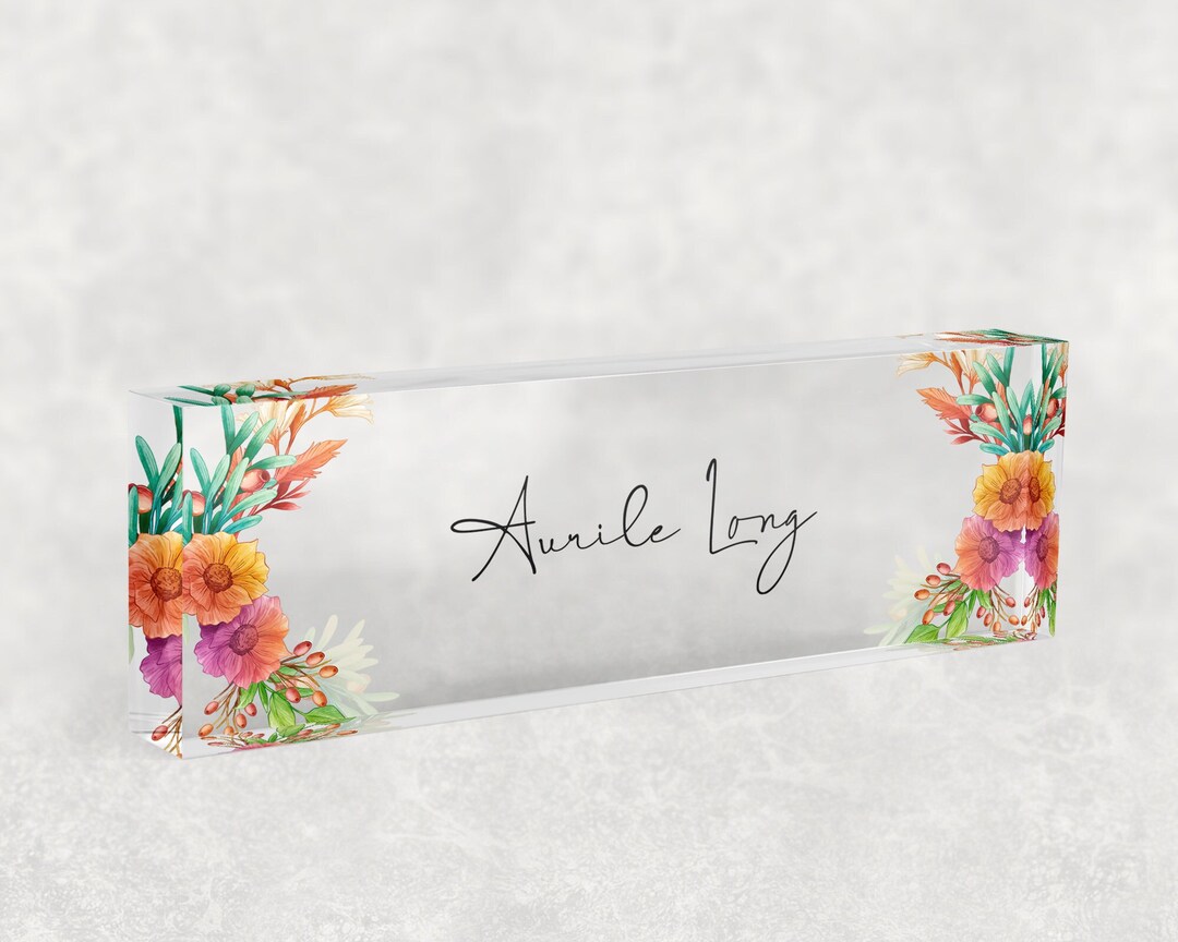 Desk Name Plate Custom, Teacher Name Plate, Name Plate for Desk ...