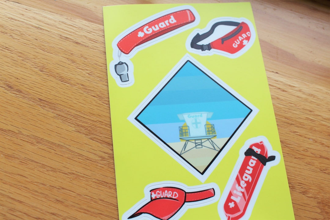 Lifeguard Sticker Pack - Etsy