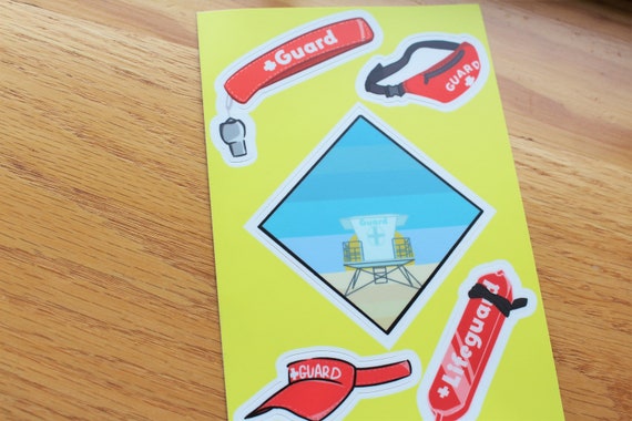 Lifeguard Sticker Pack | Etsy