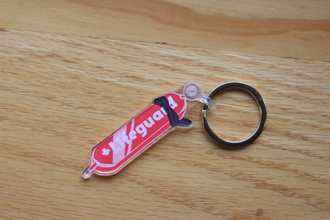 Lifeguard Rescue Tube Keychain - Etsy