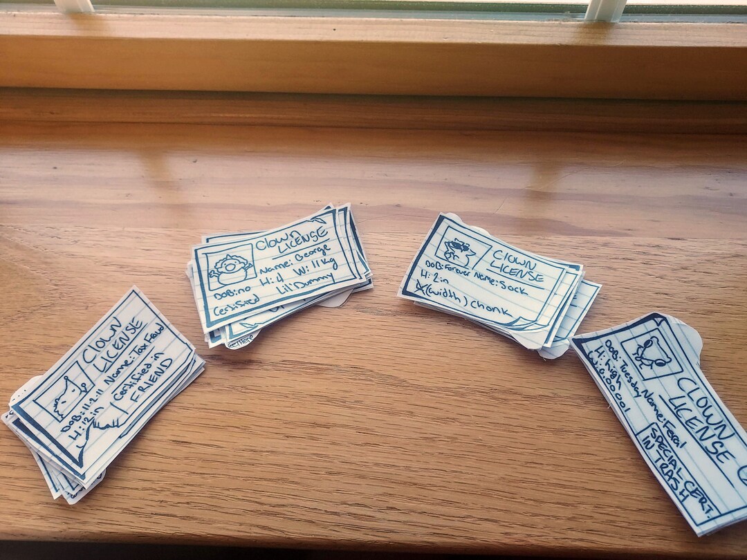 Clown License - Etsy