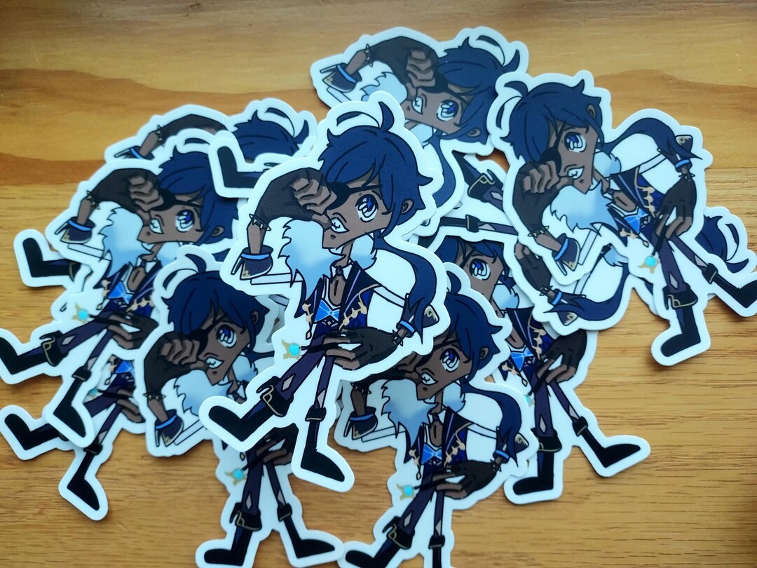 Kaeya Goofy Sticker - Genshin Impact Fan Art - Etsy