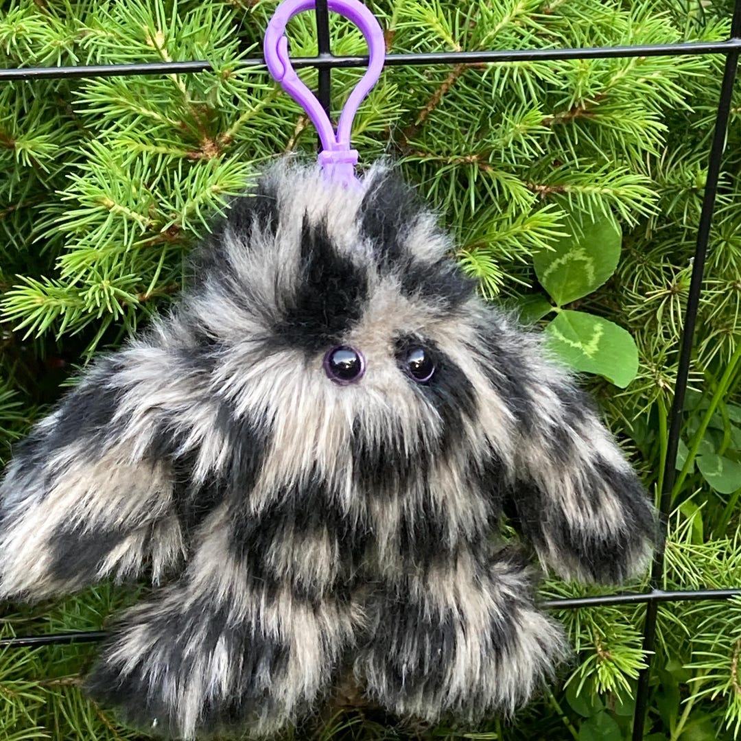TRUFFLE Bigfoot Tagalong- Purple Eyes and Purple Clip - Etsy