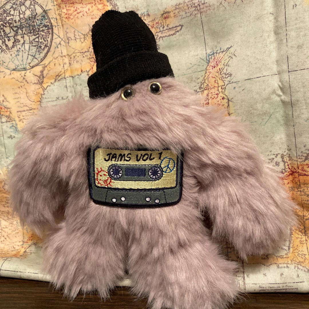 JAMMIN' POSH Mini Bigfoot Plushie With Sparkly Yellow Eyes - Etsy