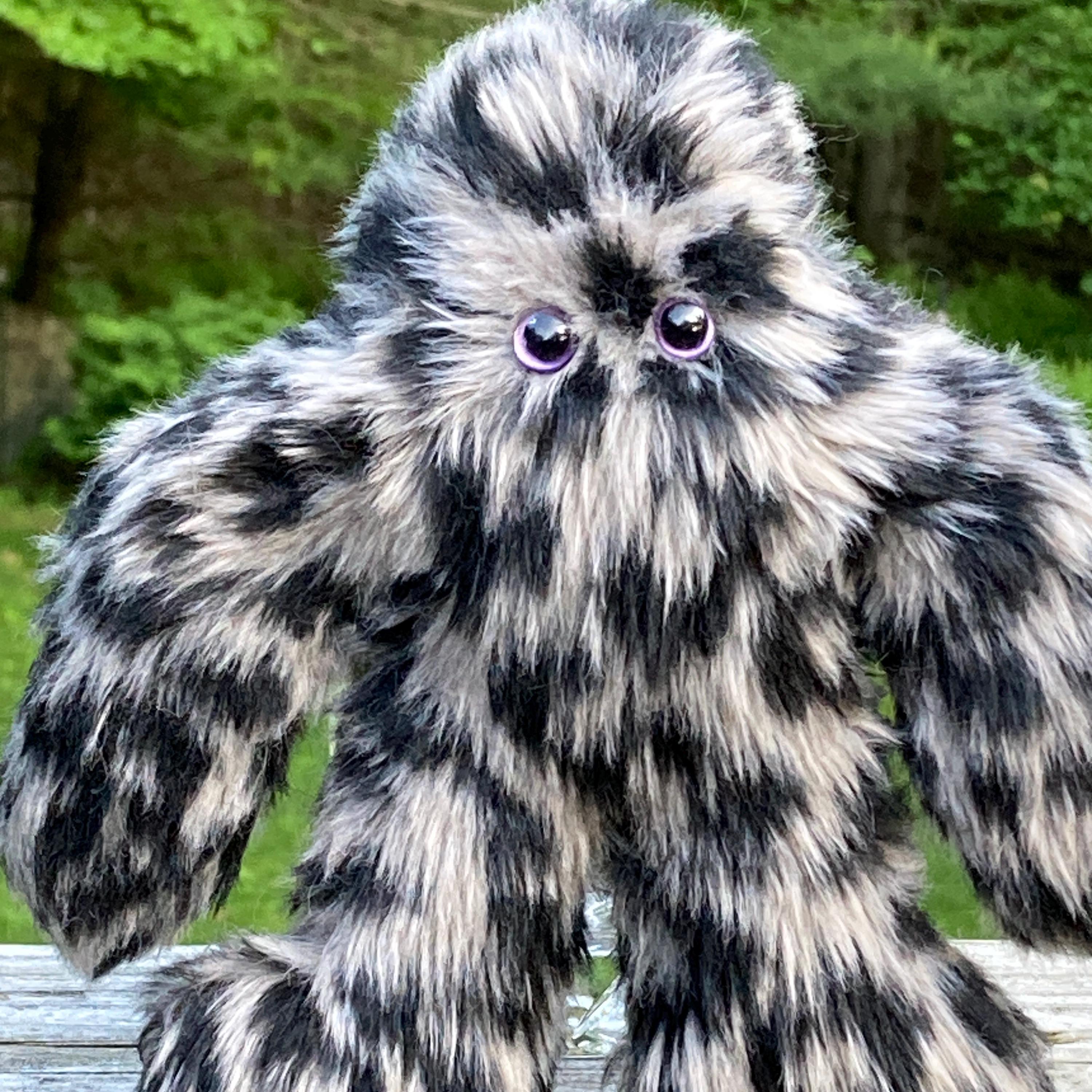 TRUFFLE Mini Bigfoot Plushie With Purple Eyes - Etsy
