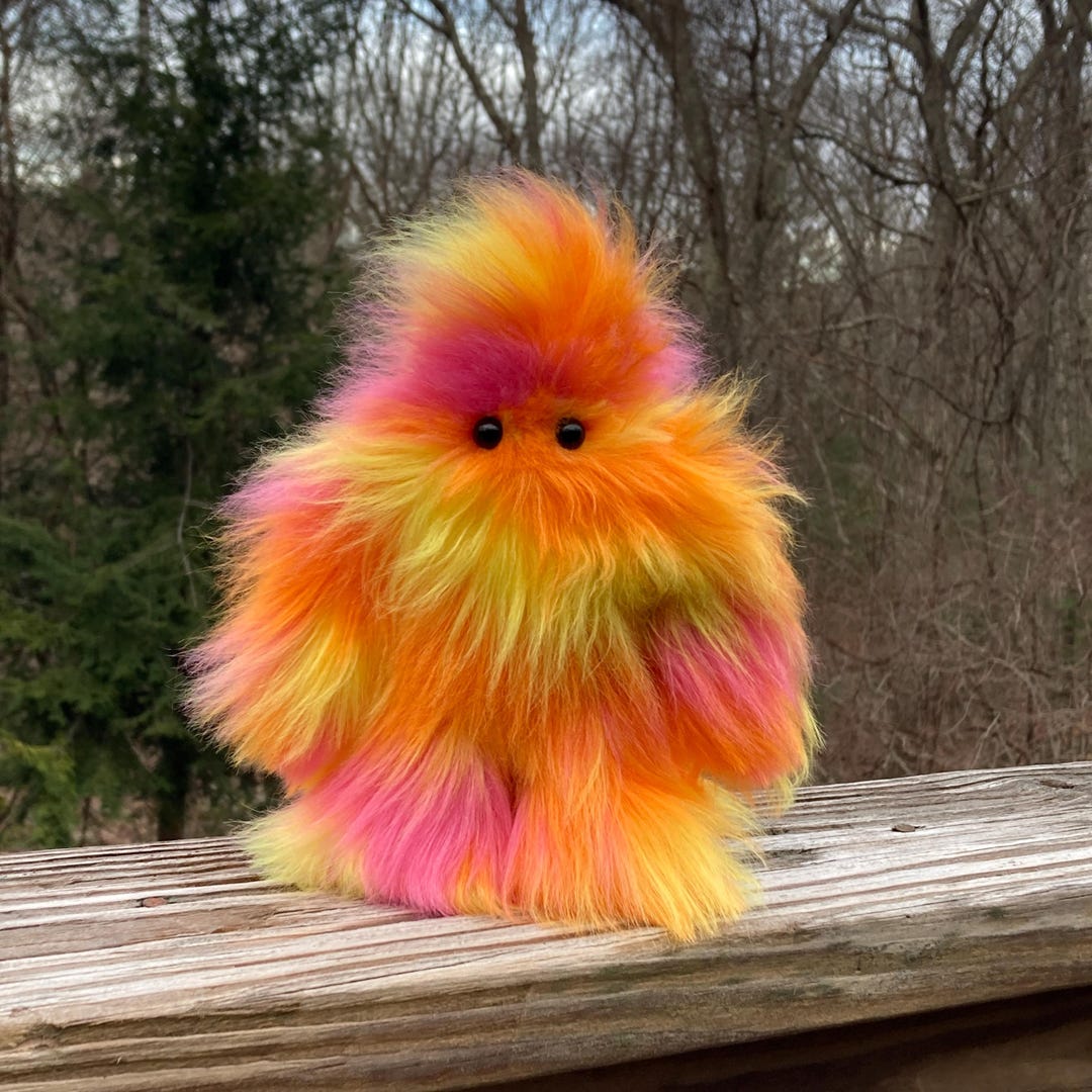 RASPBERRY SHERBET Mini Bigfoot Plushie With Brown Eyes - Etsy
