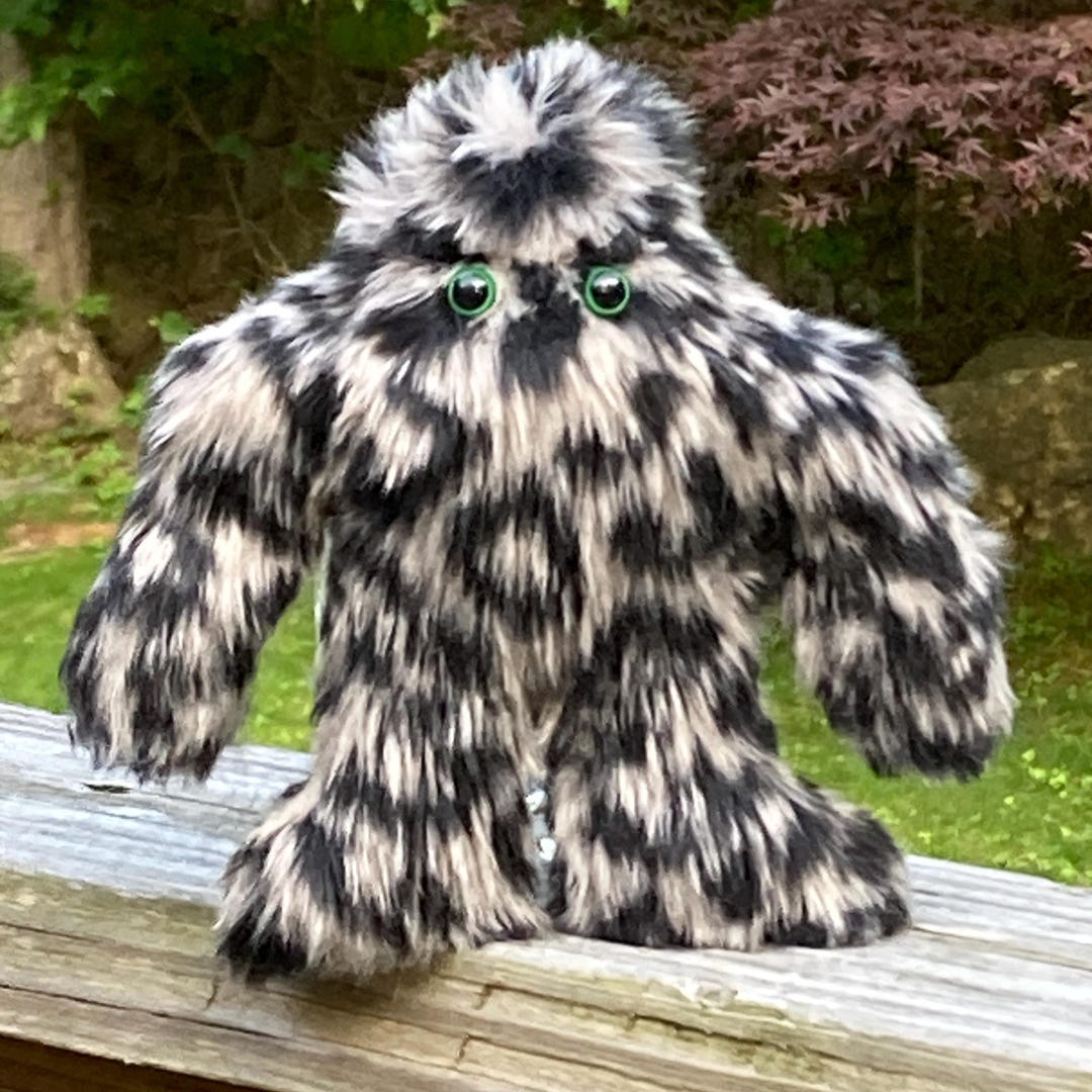 TRUFFLE Mini Bigfoot Plushie With Green Eyes - Etsy