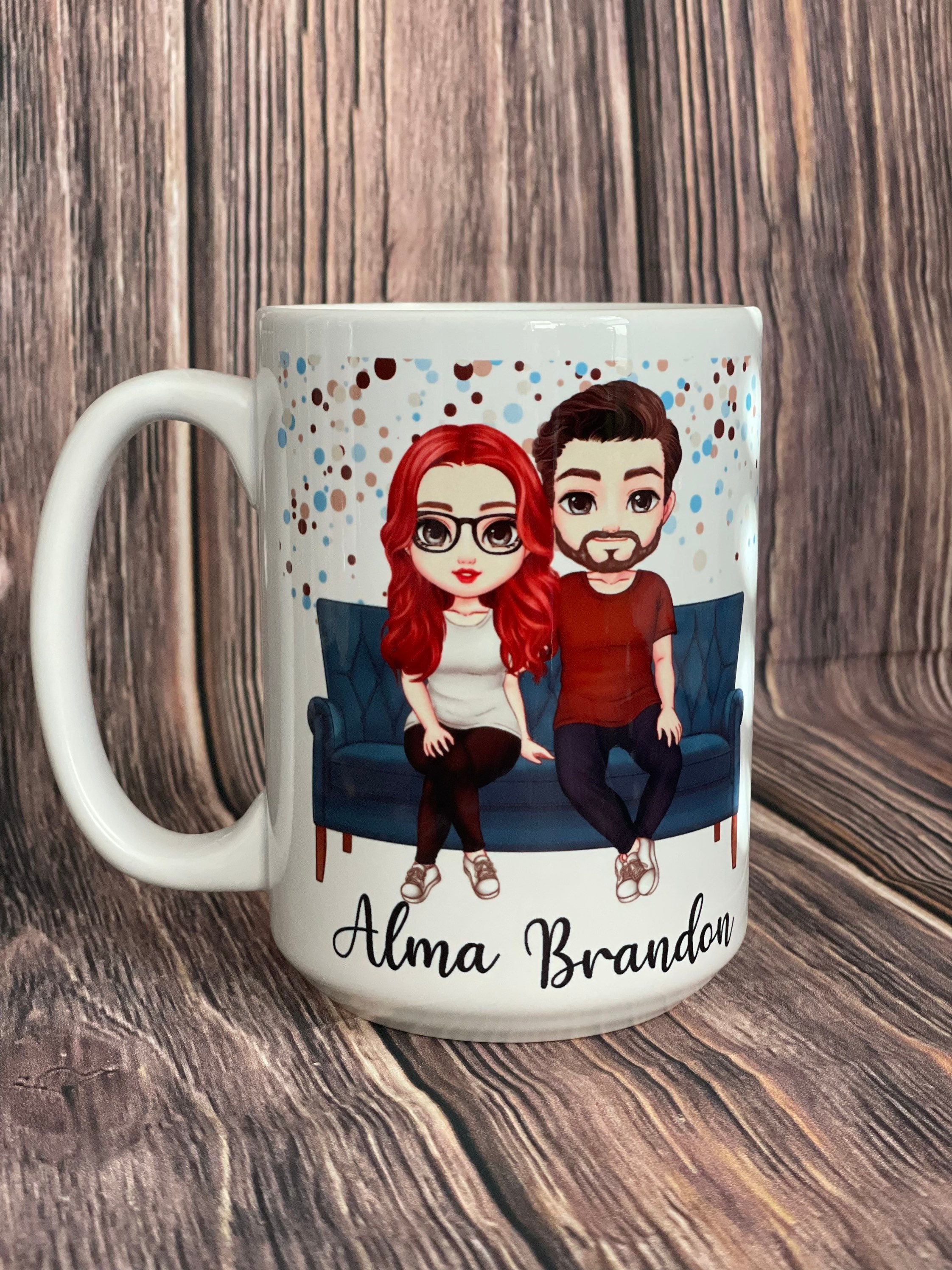 Couple Mug/ Tazas De Pareja/ Regalo Para Pareja/tazas Con Nombre ...