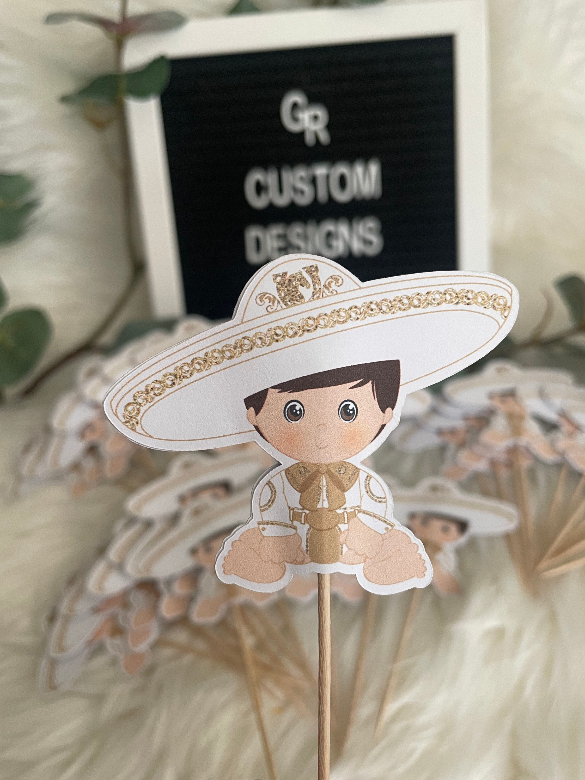 Cupcake TOPPER/TOPPER Parties/charrito Cutouts/baby Charro Decor/baby ...