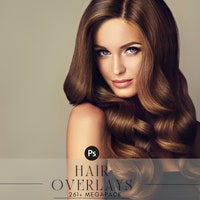 Digital Hair Overlays - Instant Download of 5 Different Hairstyles ...