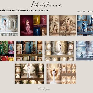 18 X Tan Boho Set Digital Backdrops, Maternity Backdrop Overlays ...