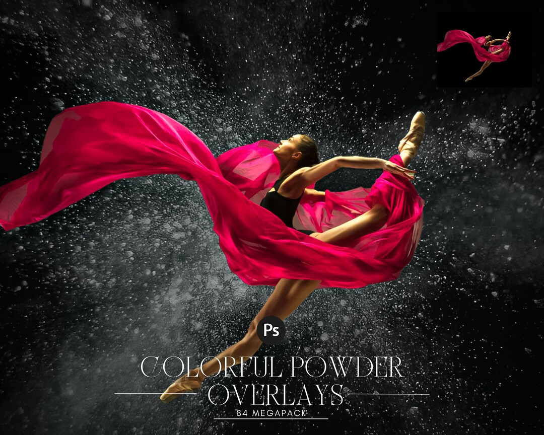 84 Colorful Powder Explosion Overlays, Paint Holi, Photography Prop ...