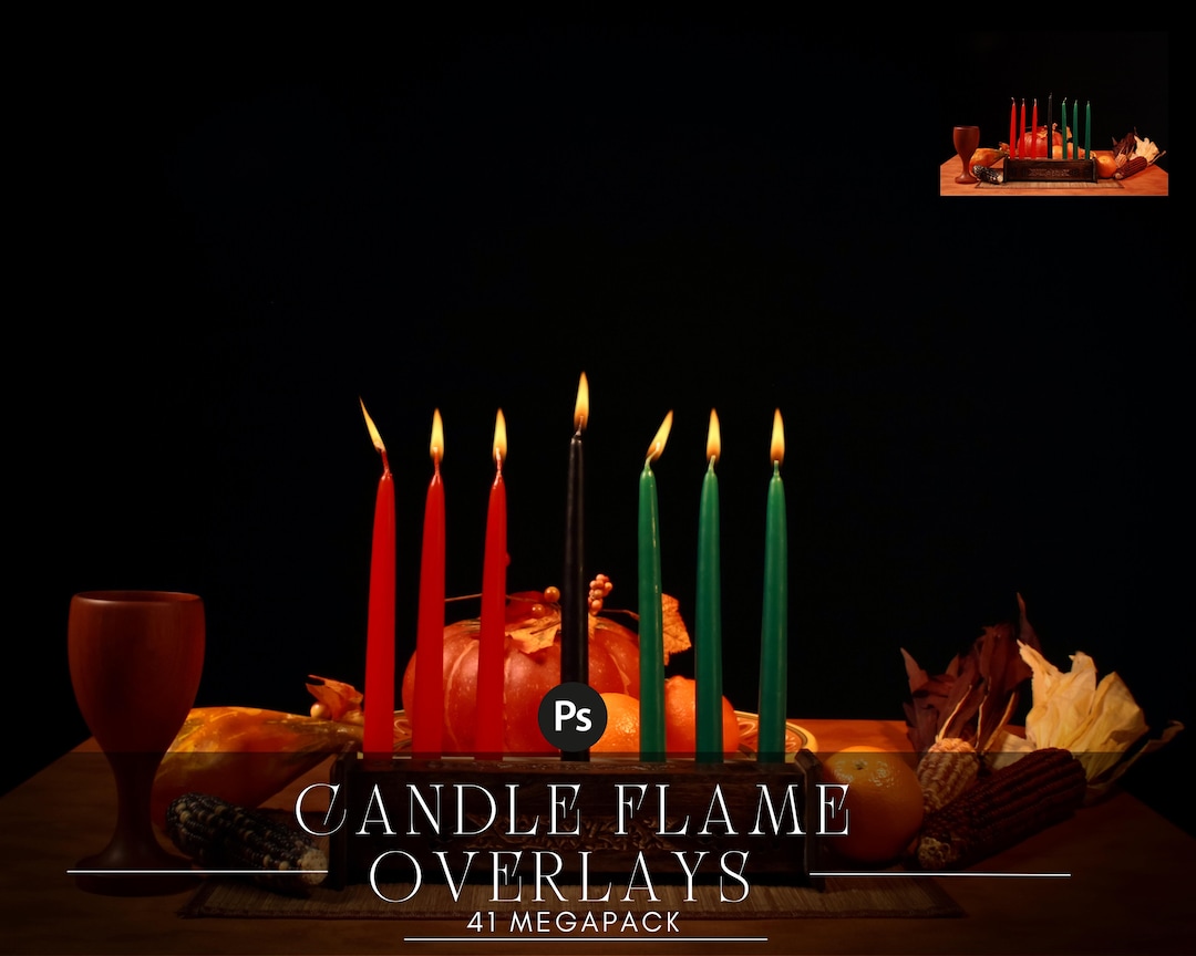 Candle Flame Overlay：candle Flame Light Photoshop Overlays, Halloween ...
