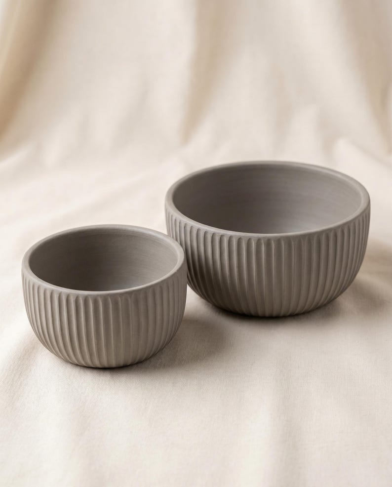 Fluted Salad Bowl Template, Slab Building Pottery PDF, 3 Sizes ...