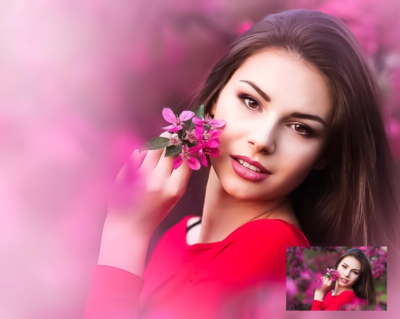 43 Cherry Blossom Effect Overlays Flowers Effect - Etsy