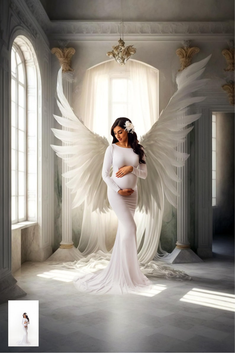 16 Digital Backdrops Angel Wings Digital Backgrounds - Etsy