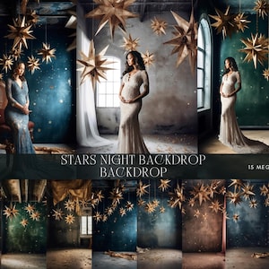 15 X Starlight Digital Backdrops Maternity Backdrop Overlays - Etsy