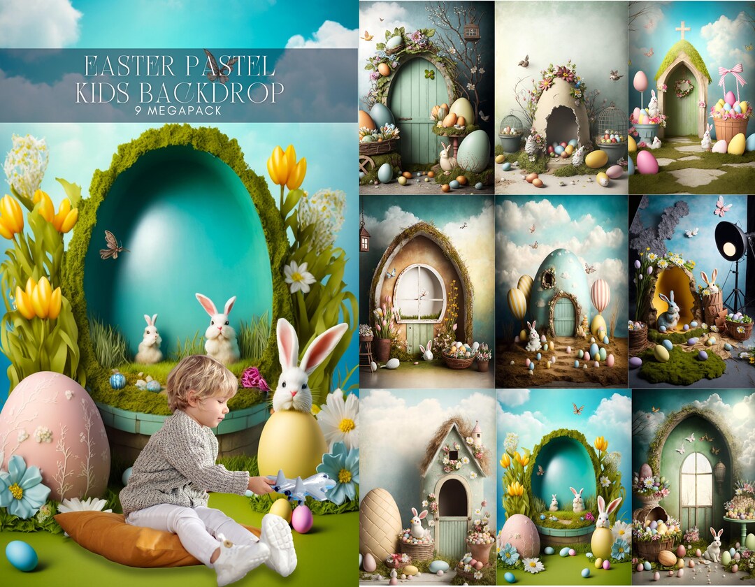 Easter Photography Digital Backdrop: Studio Photo Props (JPG File) - Etsy