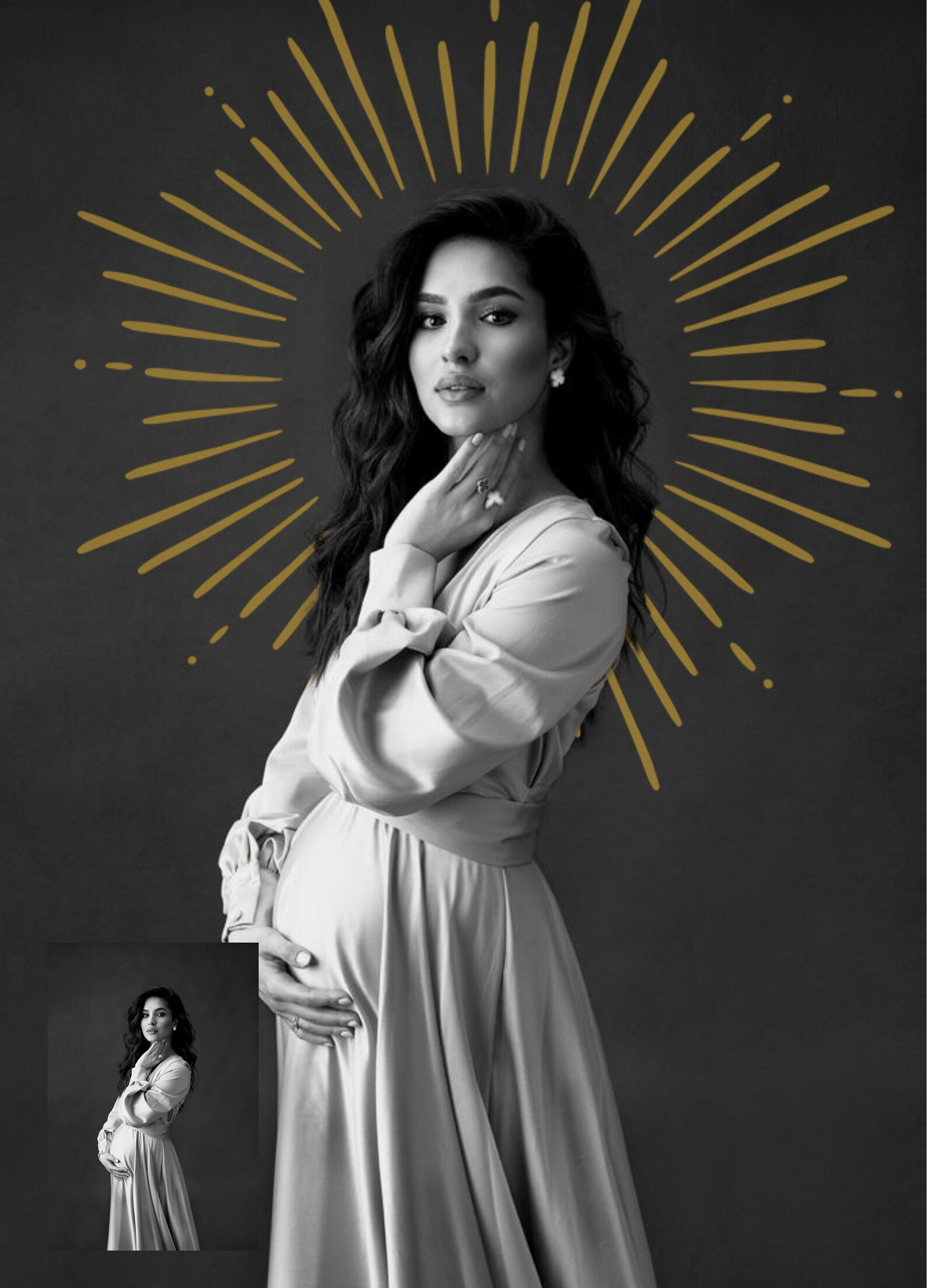 PNG Overlays Star & Circle Background Overlay GOLD Halo - Etsy