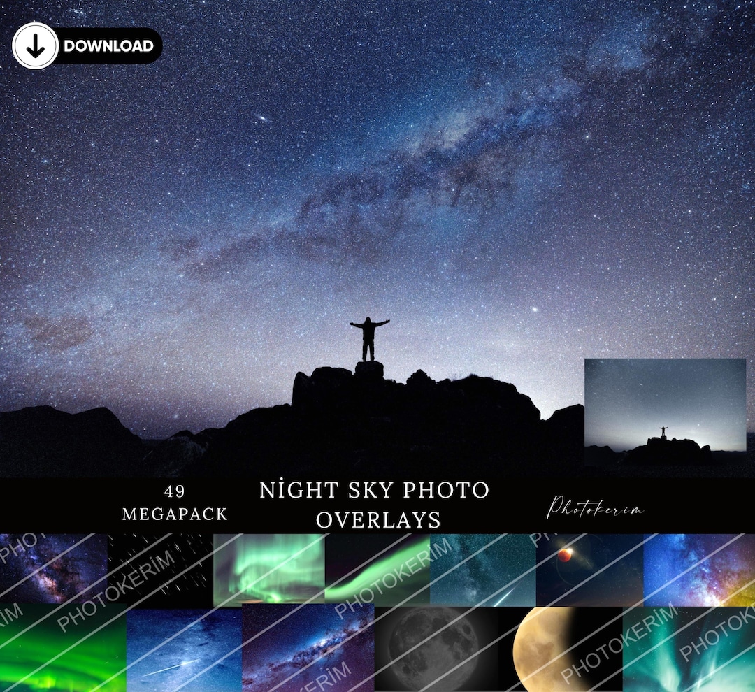 Night Sky Overlays, Transparent Pngs, Starlight Overlay, Star Overlays ...