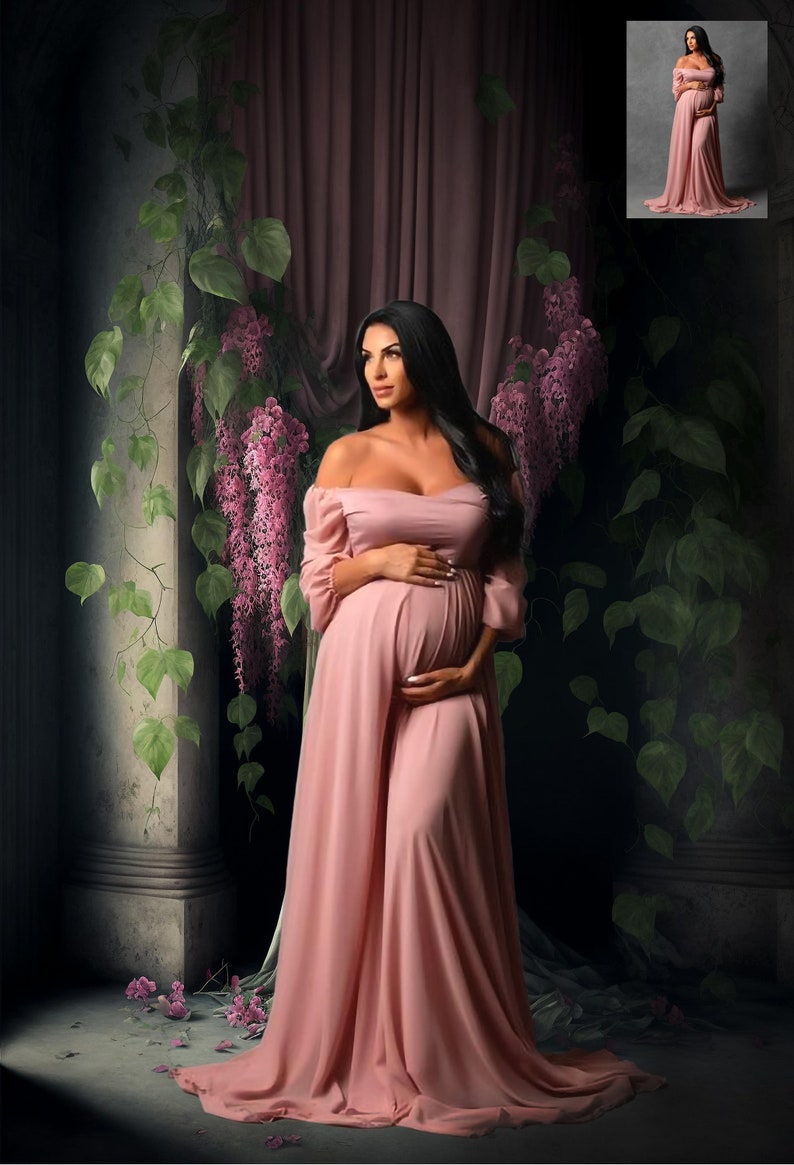 12 Floral Texture Backdrop Overlays Maternity Backdrop - Etsy