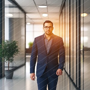 Modern Office Digital Backdrop, Business Photography Background ...