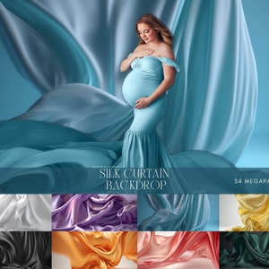 34X Flowing Silk Digital Backdrop Overlays, Silk Digital Backdrops for ...