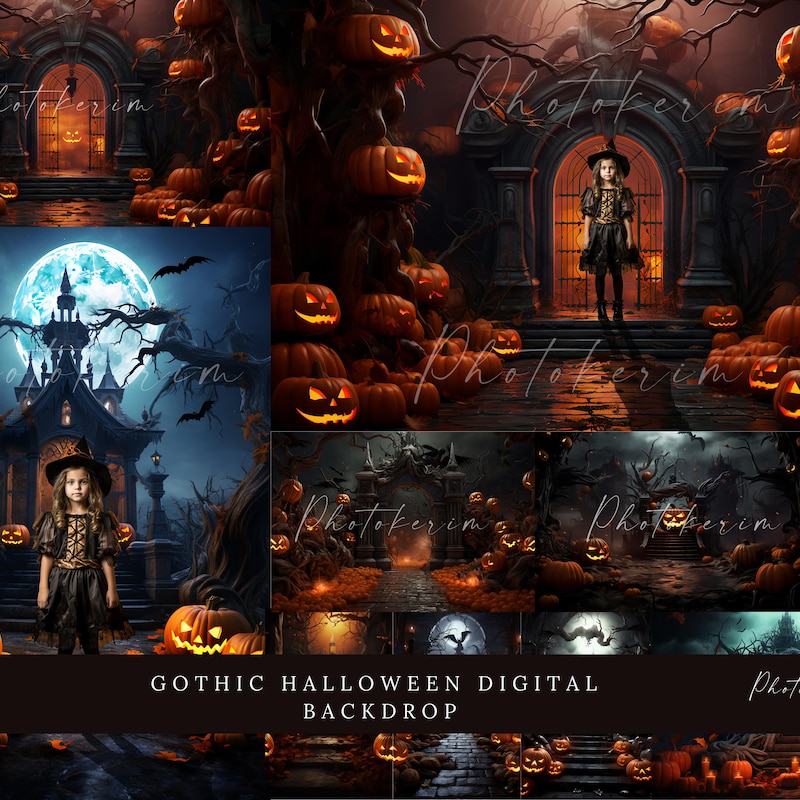 Halloween Backdrop - Etsy