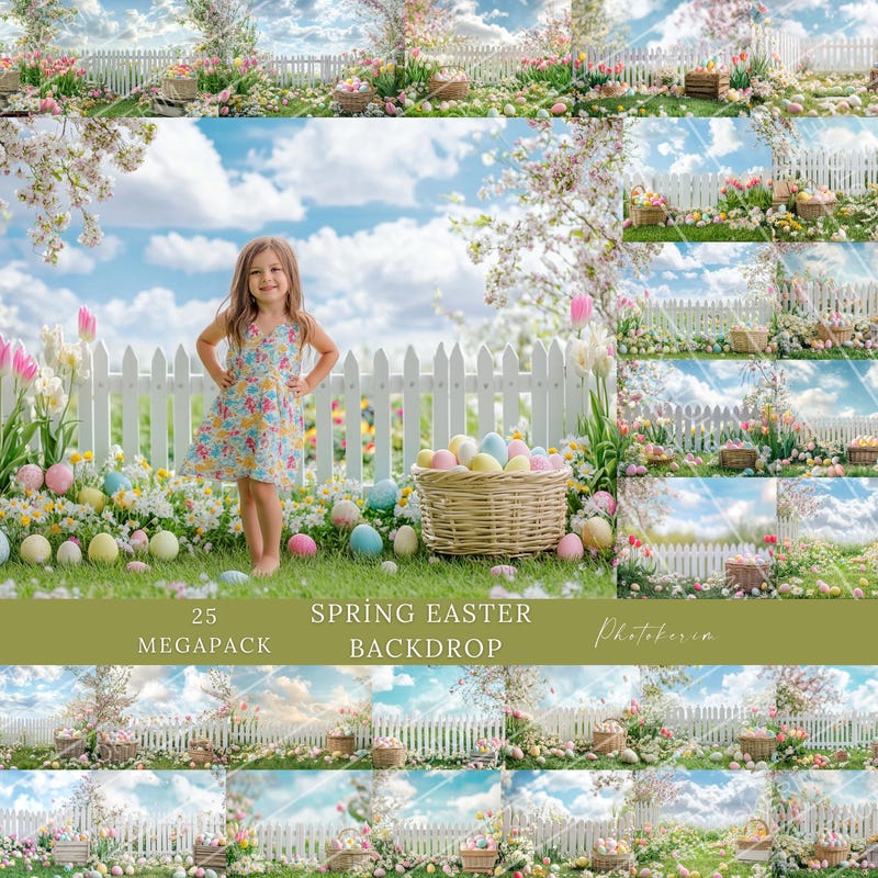 Easter Digital Paper - Etsy