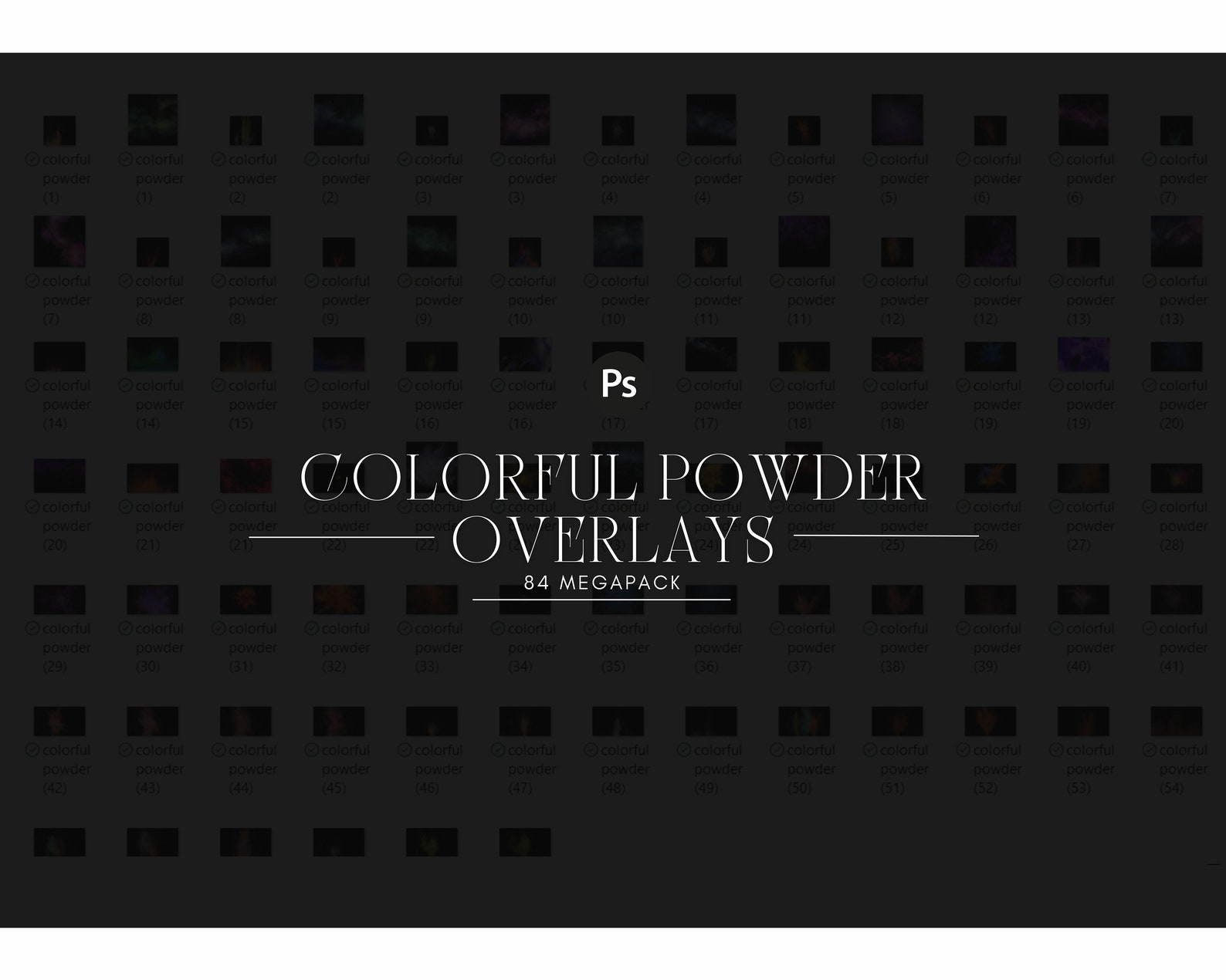 84 Colorful Powder Explosion Overlays Paint Holi Photography - Etsy