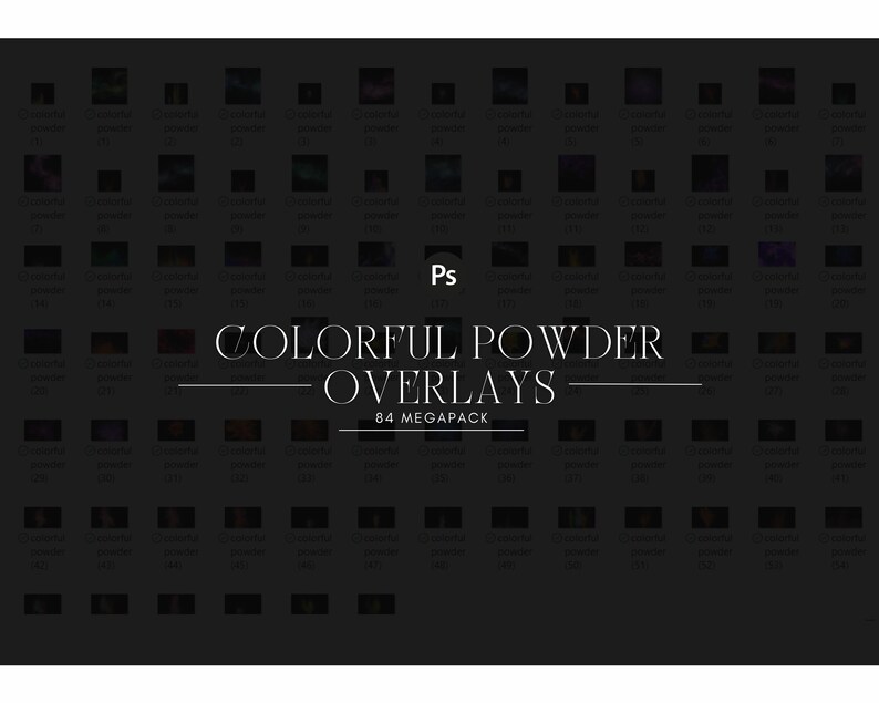 84 Colorful Powder Explosion Overlays Paint Holi Photography - Etsy